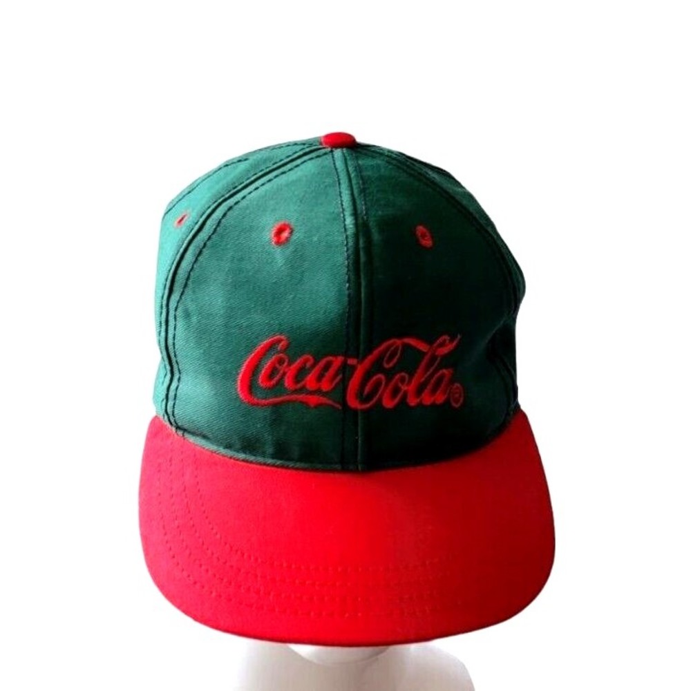 Coca Cola Script Embroidered Spell Out Logo Cap Stapb… - Gem